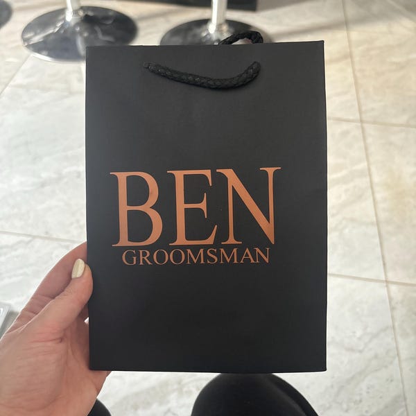 Personalized Groomsmen Gift Bag, Best Man Gift Bag, Groomsmen Gifts ...