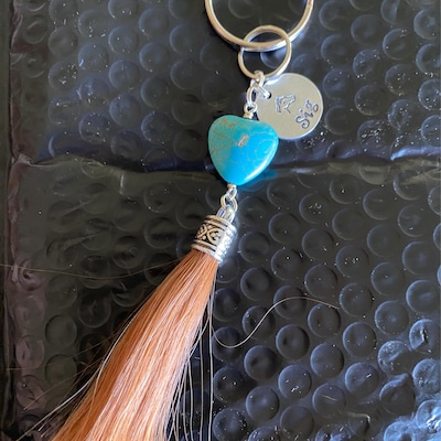 Half Tassel Horse Hair Key Chain Rope Braid by Equine Keepsakes - Etsy