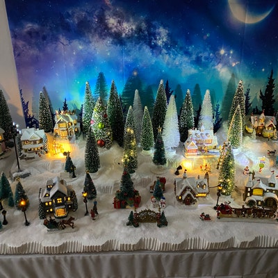 Christmas Village Display Mountain Backdrop for Lemax Dept 56 - Etsy