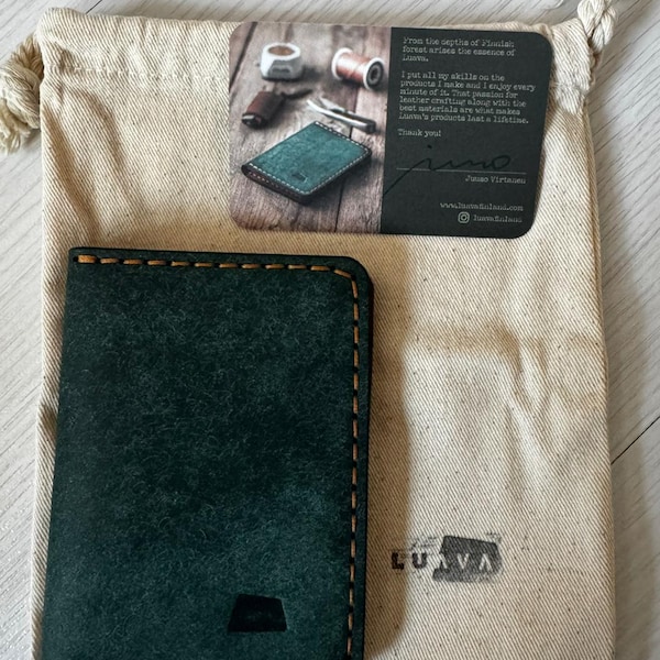 Ranch Wallet | Handmade Leather Wallet Card Holder Made With Vegetable ...