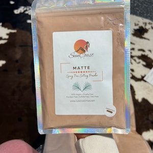 Tanning Powder, Spray Tan Shimmer Powder, Tan Setting Powder, Gold and ...