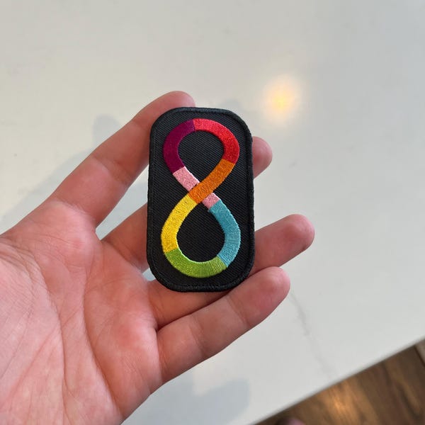 Autism Acceptance Infinity Loop Patch | Autism Awareness Embroidered ...