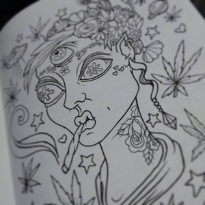 Stoner Coloring Book for Adults, Weed Stuff, Adult Coloring Book ...