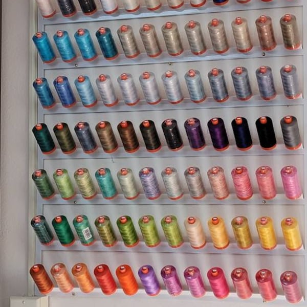 Sewing Thread Rack - Holds 42 Large Isacord Style Spools 5000M - Thread ...