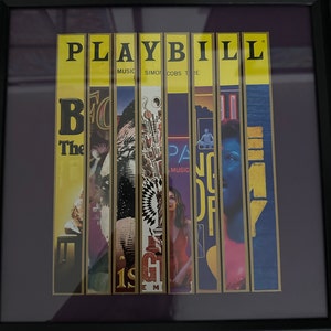 Custom Broadway Playbill Framed Art Collage Personalize It - Etsy