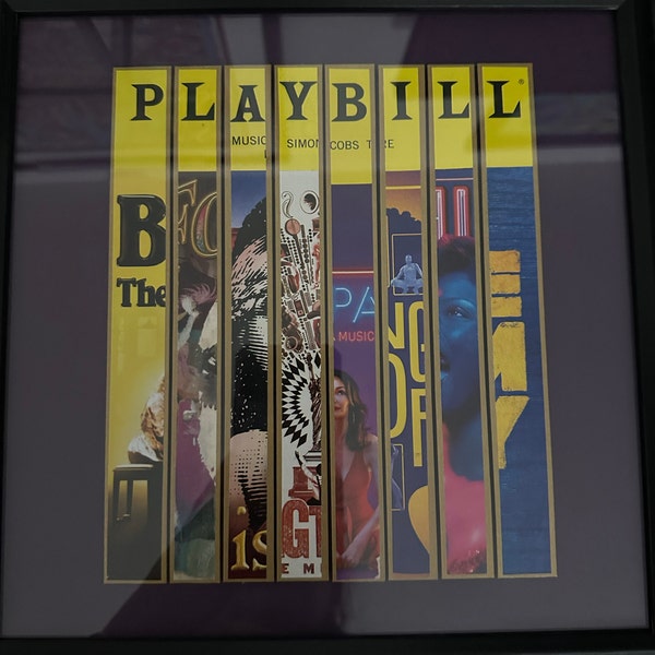 Custom Broadway Playbill Framed Art Collage - Personalize It! - Etsy