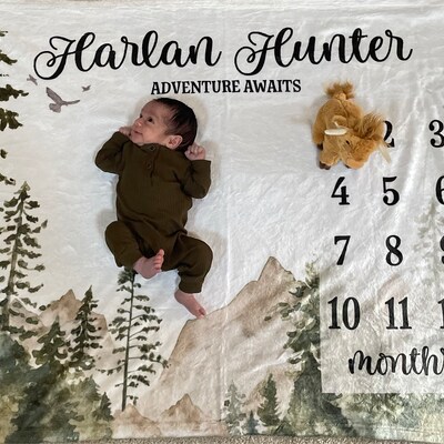 Mountain Birth Stat Sign, Baby Birth Stat Sign, Hospital Bassinet Sign ...