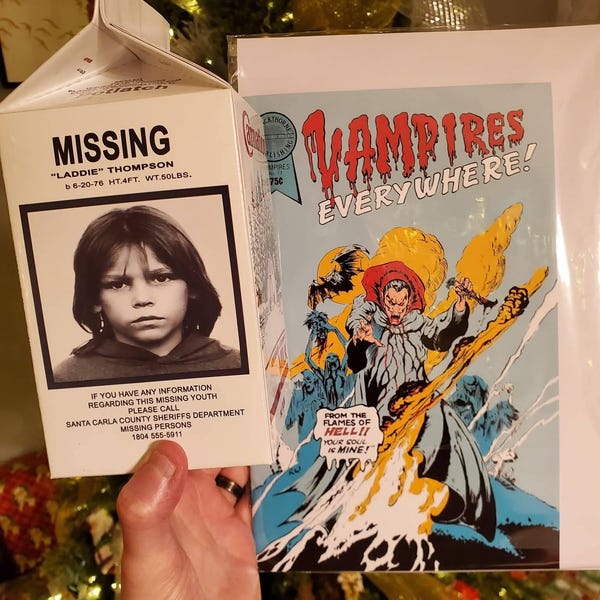 Lost Boys Replica "laddie Thompson" Milk Carton Horror Prop - Etsy