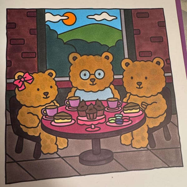 Cozy Days Coloring Book: Set 2 - Super Cute Teddy Characters in Comfy ...