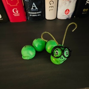 Handmade Wooden Book Worm Bookwormlarge and Small Book Worm Decor ...