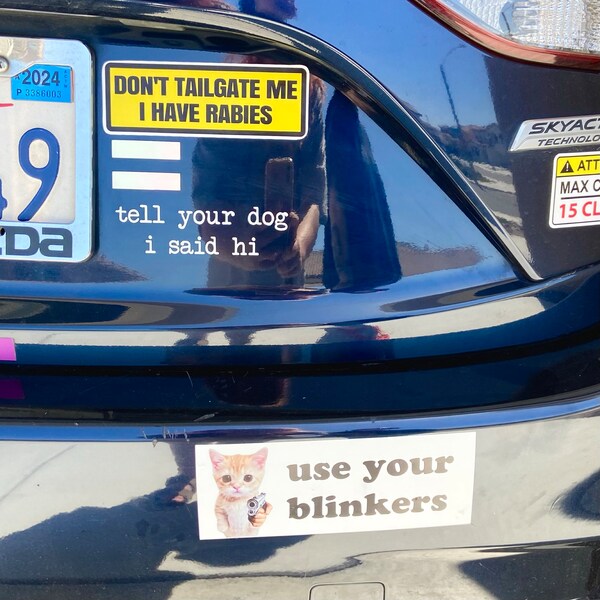 Don't Follow Me I'm Lost Too Funny Car Bumper Caution Stickers Sticker ...