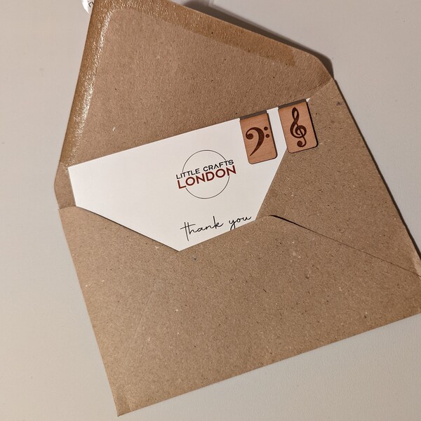 Musical Bookmarks - Music Note Bookmarks - Great Gift - Treble Clef ...