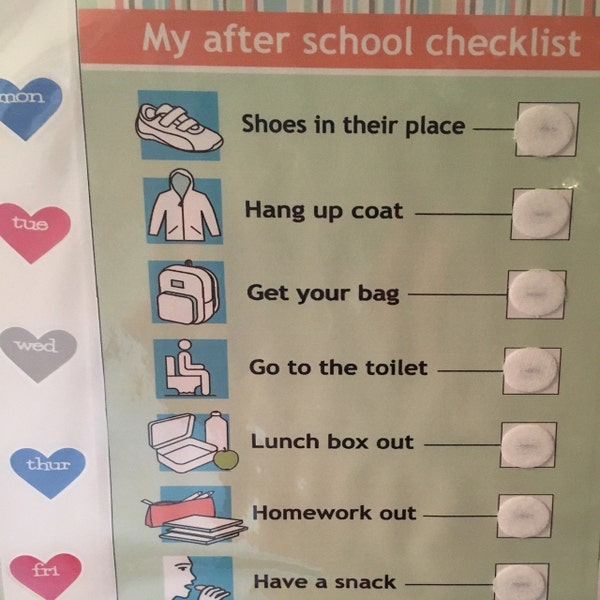 Days of the Week Rotating Chart - Etsy