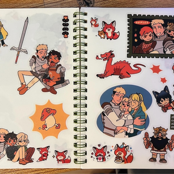Dunmeshi Clear Sticker Sheets 8x5 - Etsy