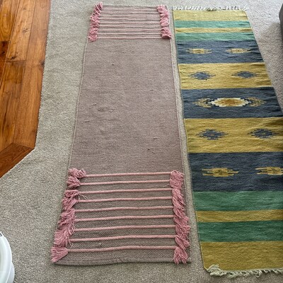 Home Décor Area Rug, Checkered Rug Runner, Moroccan Rug Large ...