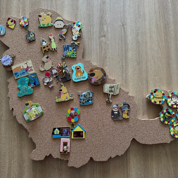 Chip and Dale Inspired Pin Board Corkboard Pin Collector. - Etsy