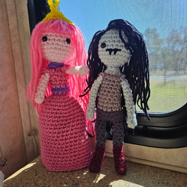 PDF: Marceline and Bubblegum Inspired Amigurumi Dolls Crochet Pattern ...