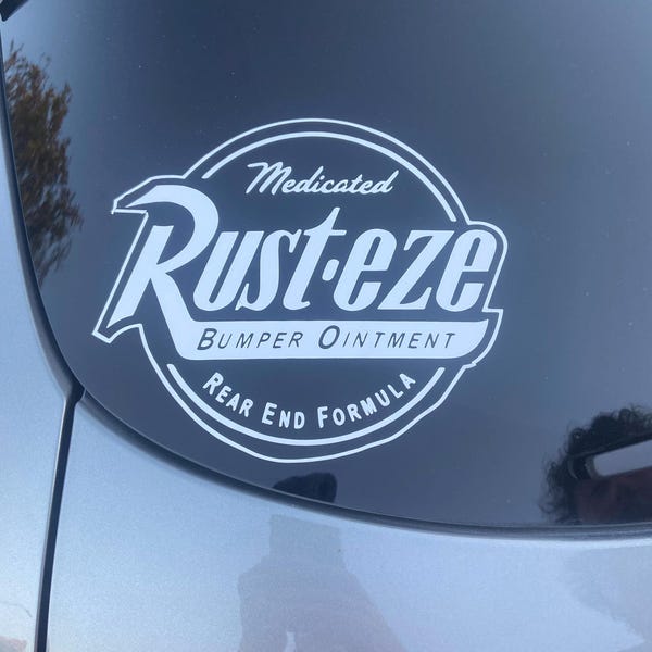 Rusteze Decal, Cars Decal, Mater, Car Decal, Wall Decal, Laptop Decal ...