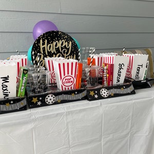Glittery Film Reel Cutouts, Hollywood Birthday Party, Graduation Party ...