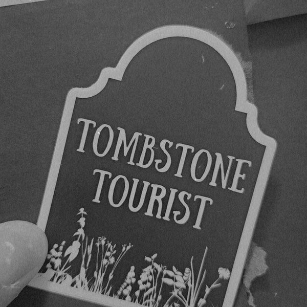 Tombstone Tourist Sticker. Cemetery Lover. Graveyard. Cemetery Explorer ...