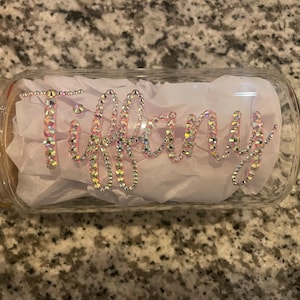 Name Glass Can Custom Bling Cup - Etsy