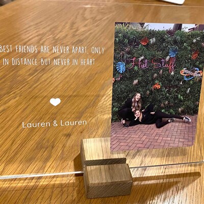 Custom Best Friend Photo Gift, LED Night Light Sign, Gift for Best ...