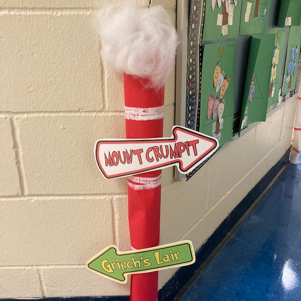 Grinch Christmas - Sign Post and Signs - Etsy Canada