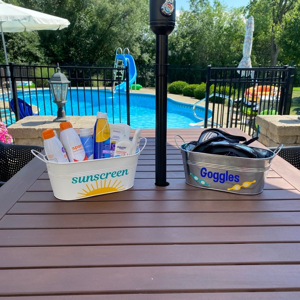 SUNSCREEN Storage Bucket - Etsy