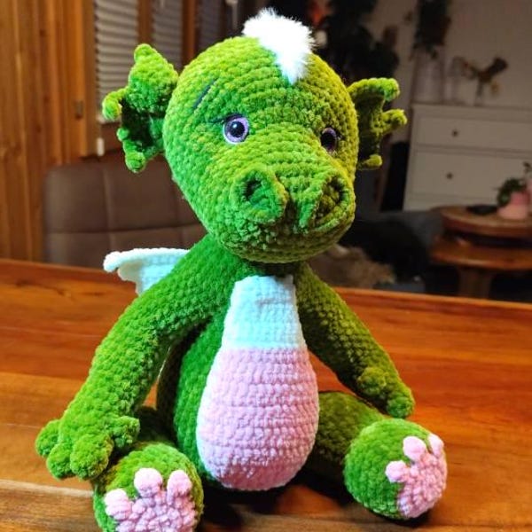 Dragon Crochet Pattern, Pdf Download English , Linus the Dragon ...