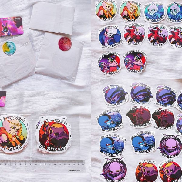 Undertale Multiverse-star Sanses Squad Meme Stickers - Die Cut Sticker ...