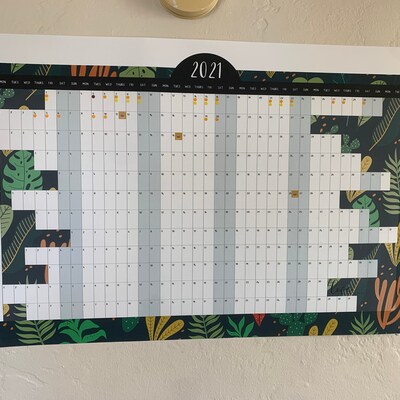 2024 Large Wall Planner Printable Horizontal Wall Planner - Etsy