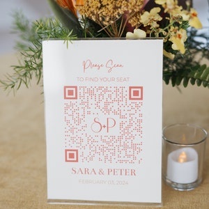 Wedding Seating Chart QR Code Seating Chart Wedding Seat Chart With QR ...