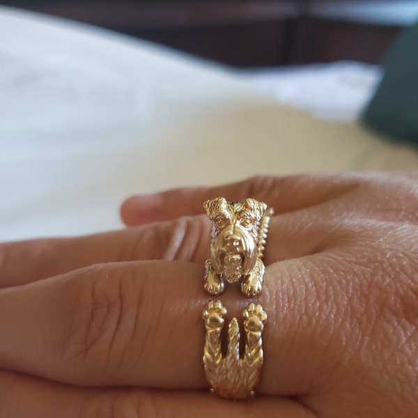 Handmade Cockapoo Cuddle Wrap Ring in Sterling Silver or 14k Gold - Etsy