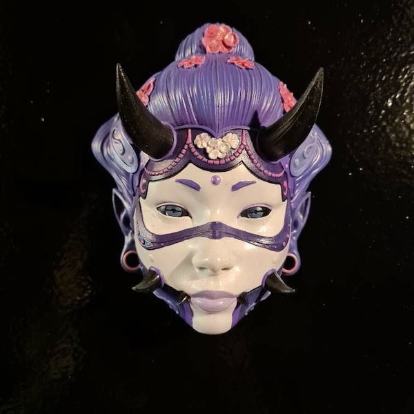 Wall Decor Hannya Chunari, Hanging Head, Girl Mask, Japanese ...