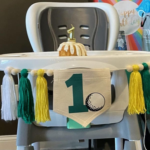 Fast One 1st Birthday Tassel Banner, Race Car Highchair Decoration ...