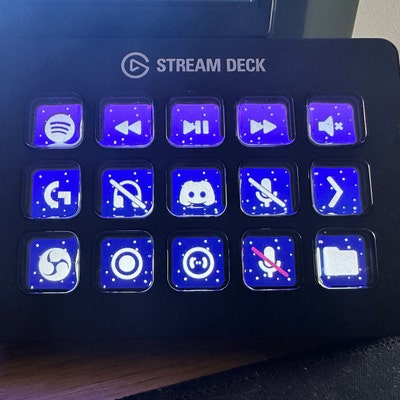 Cute STARS AND CLOUDS Stream Deck Icons Streamer Twitch Discord Youtube ...