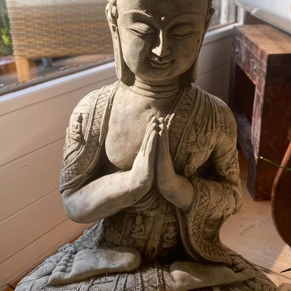 Barn Owl Bird Bath Stone Statue Outdoor Vintage Feeder Animal Garden ...