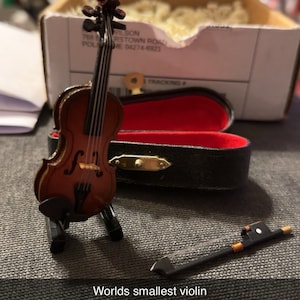 3-pack Worlds Smallest Violin, Anonymous Gift, Tiny Violin Miniatures ...