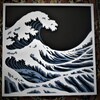 Digital Files-great Wave-cricut SVG-CNC Laser Cut Cricut-multilayer 3D ...