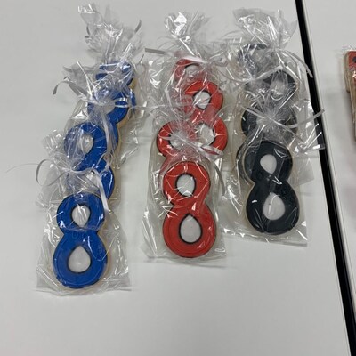 Personalized Birthday Party Cookies, Number Shaped Cookies for ...