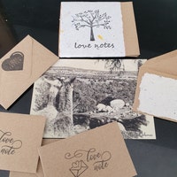Love Note Set Handmade Paper Love Notes and Envelopes - Etsy Australia