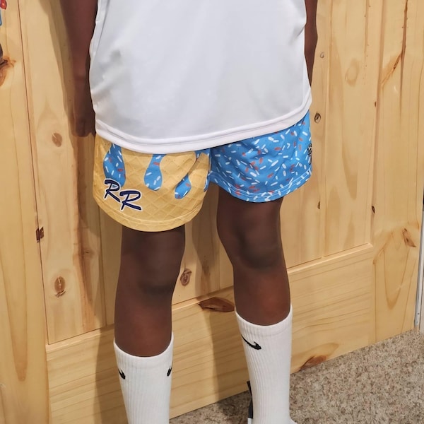 Baseball Ice Cream Drip Shorts , Boys Baseball Gifts, Custom Jersey ...