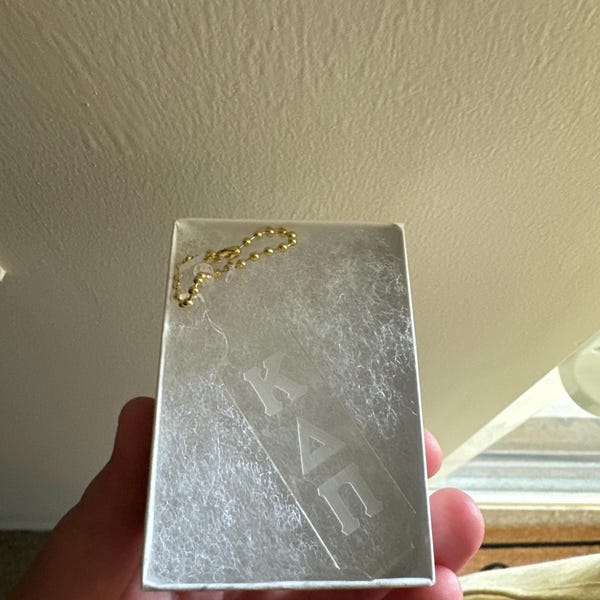 Personalized Clear Acrylic Greek Paddle Keychain - 3 Inch | Greek Gift ...