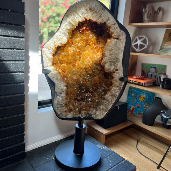 27” Tall Amethyst BUTTERFLY/ ANGEL WINGS Crystal Pair**** Big Cathedral ...