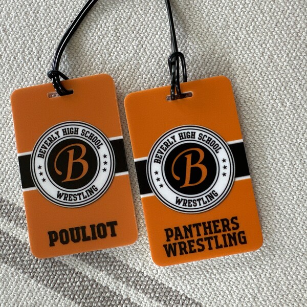 Customized Sport Bag Tag for Teams - Single Sided or Double Sided - 4 ...