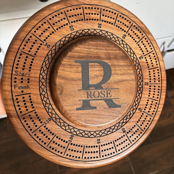 RUSTIC KNOTTY WALNUT Cards 'N Marbles With Handle - Etsy