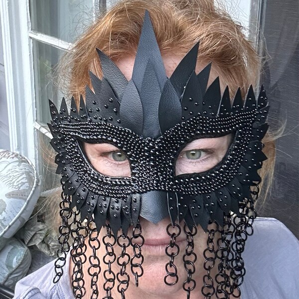 Snowy Owl Mask, Masquerade Masks Women, Owl Mask, Leather Mask, Bird ...