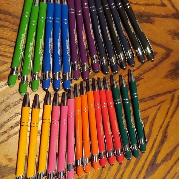 Custom Ballpoint Pens, Personalized Business Pens Bulk Custom Text ...