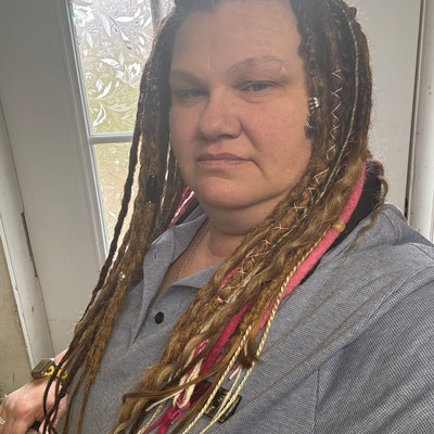 Synthetic Dreads, Miami Girl Set , Natural Ash Blonde and Light Blue ...