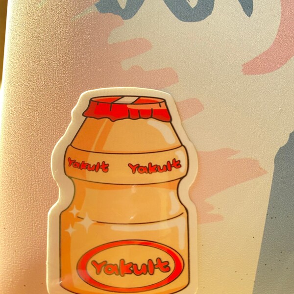 Yakult Sticker, Laptop Sticker, Asian Sticker, Drink Sticker, Yogurt ...